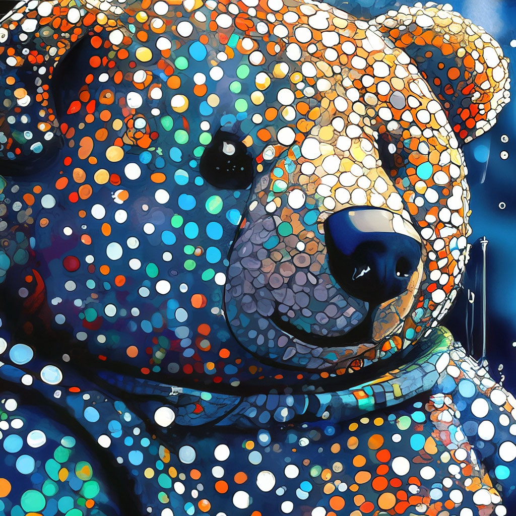 "Speckled portrait: A teddy bear in a jacket Detailed study, Watercolor ...