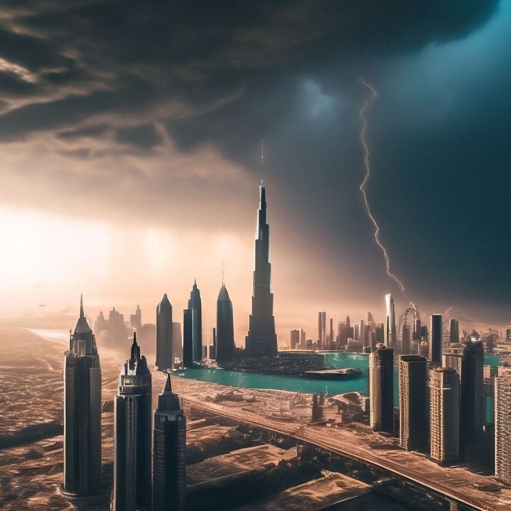 "Dubai and Helik A4 , 4k, professional photo, high resolution, bright ...