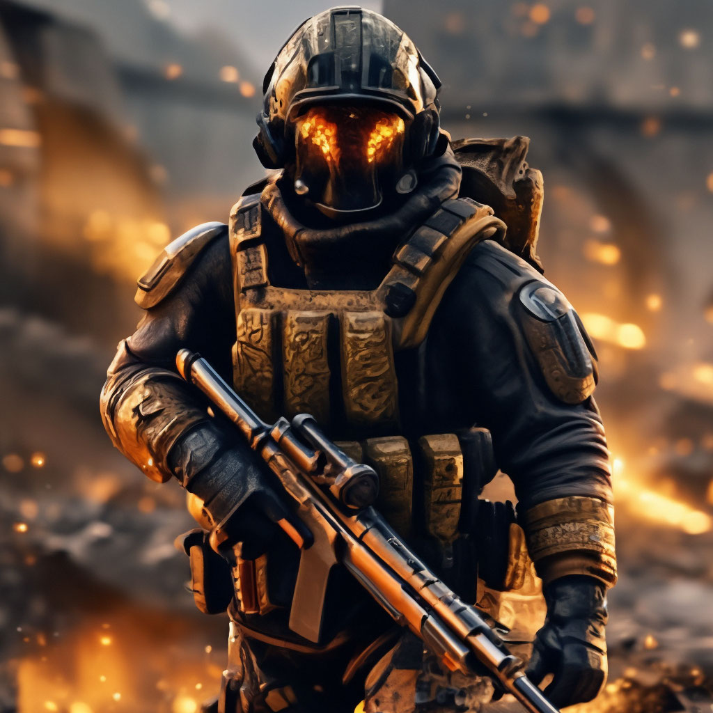 "Make a gif of Warzone 2.0" — image created in Shedevrum