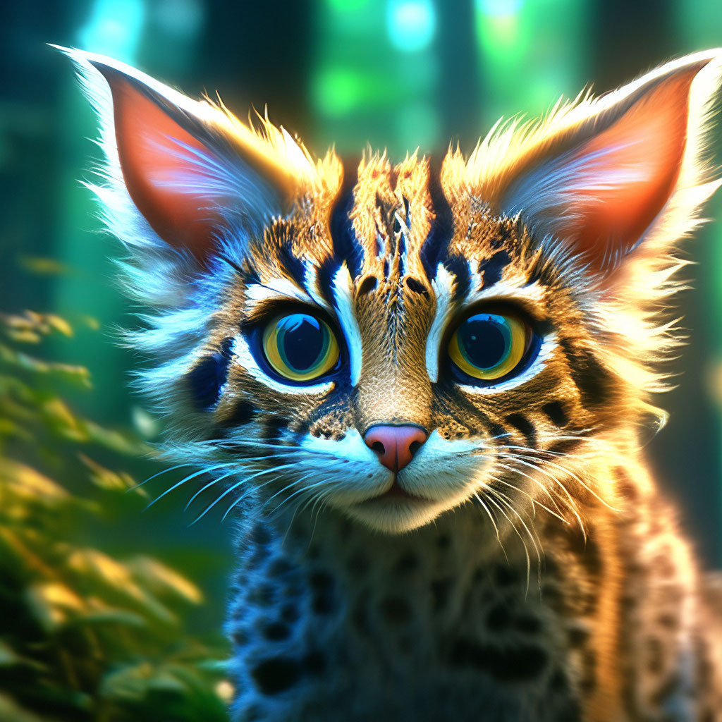 "🌀💟 varkalos, cute unusual aksatel, fantastic cat-like creature, funny ...