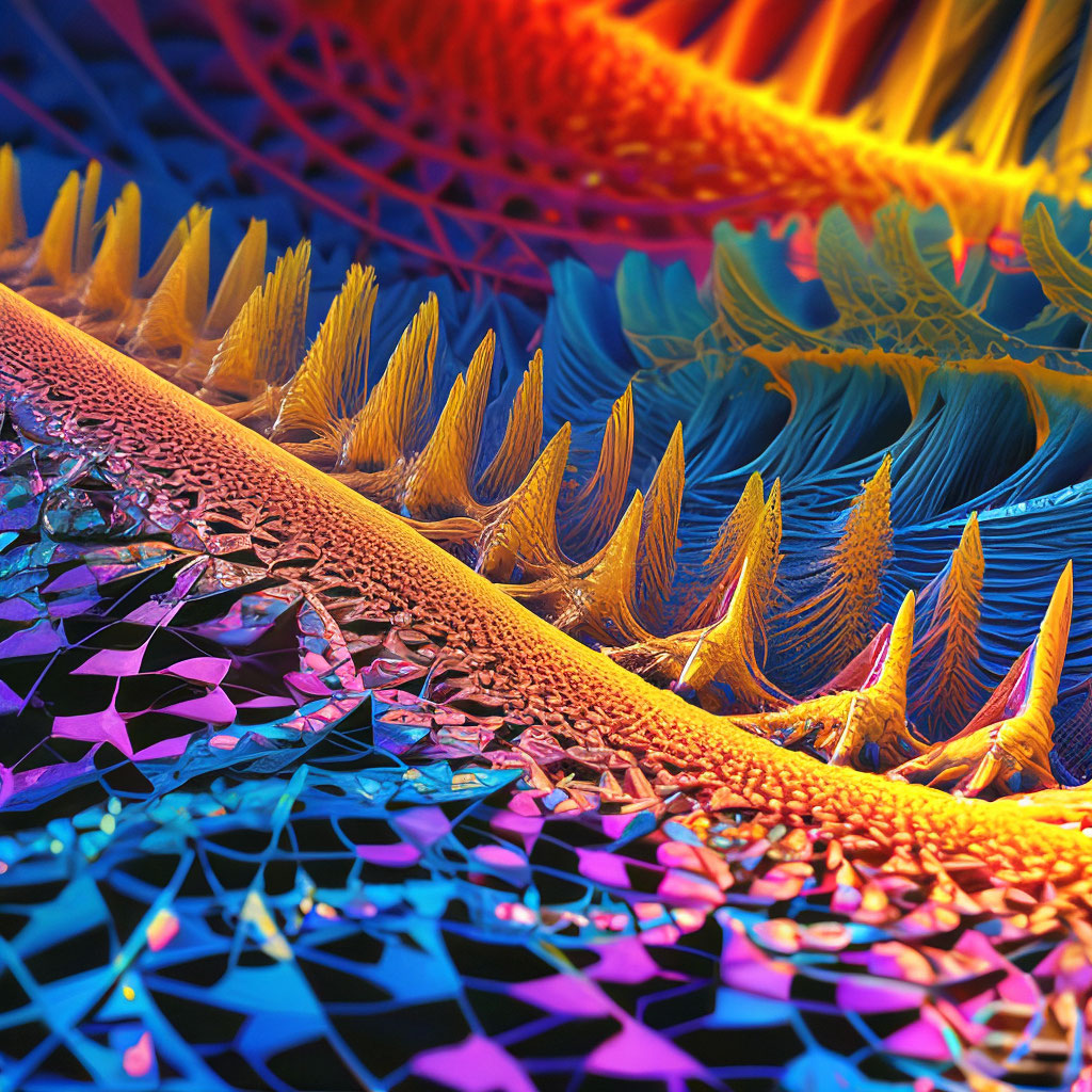 "Visualization of the algebraic fractal "Feynman diagram" in the ...