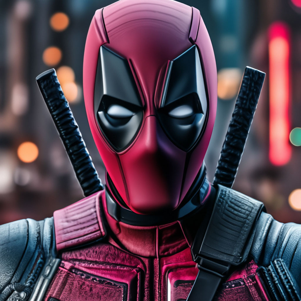 "DeadPool, neon lighting, High resolution, 4k, High detail, ISO 100, f ...