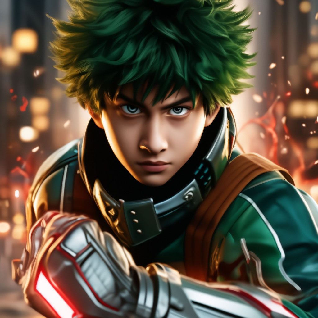 "Midoria in the style of marvel comics, aesthetically pleasing ...