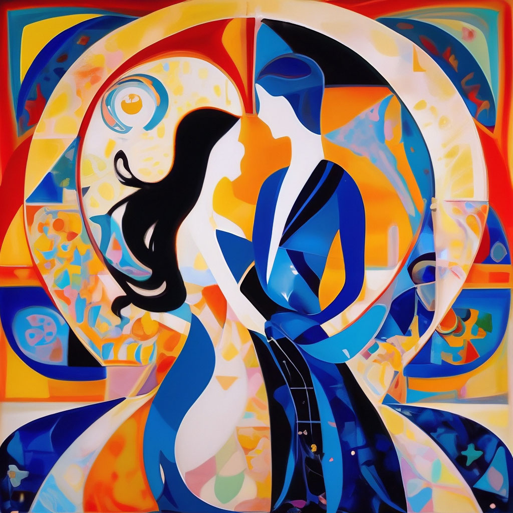 "Minimalism, fauvism, Miro style, Arabesque, magic, the whirl of ...