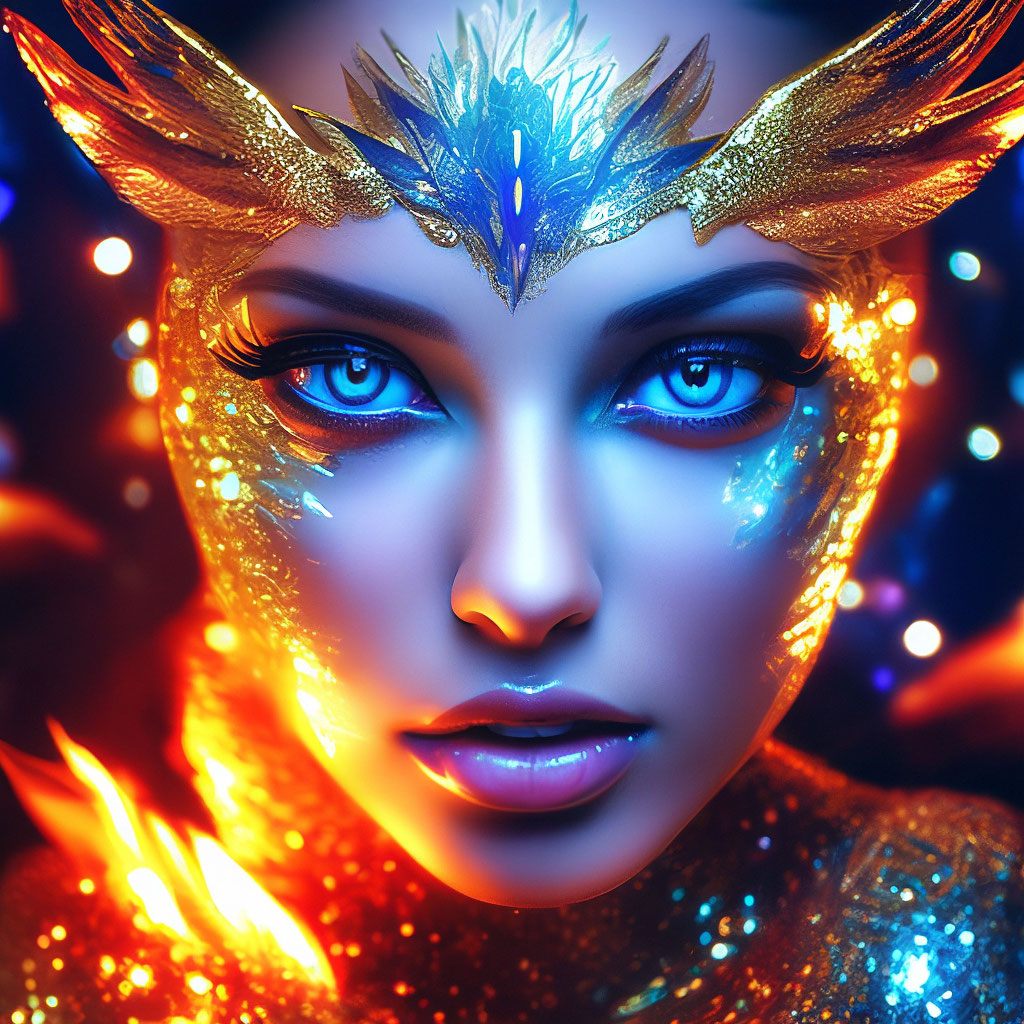 "Beautiful girl with big expressive eyes focus on the eyes with sensual ...