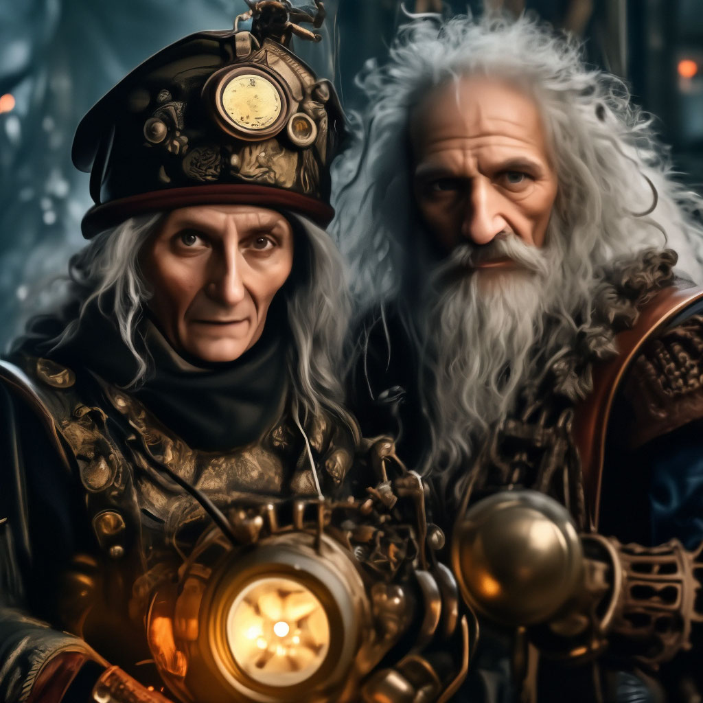 "Baba yaga and det maroz" — image created in Shedevrum
