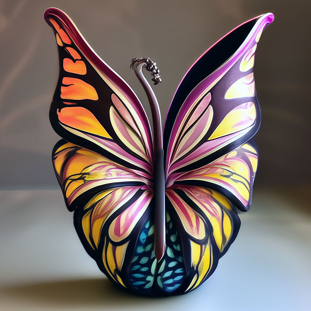 "Butterfly wings , folded funnel , anthropomorphic butterfly -calla ...