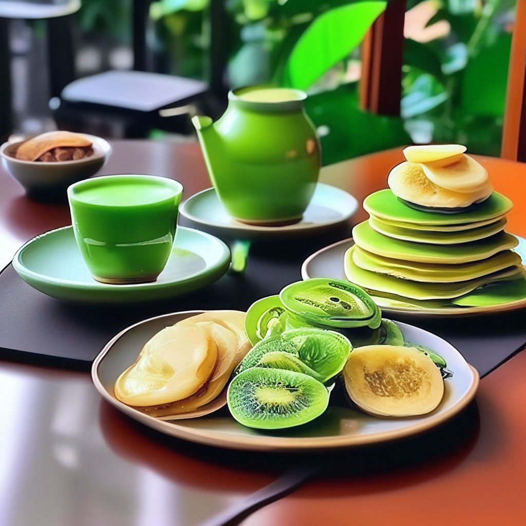"Good afternoon how is your mood.Let's drink green tea with different ...