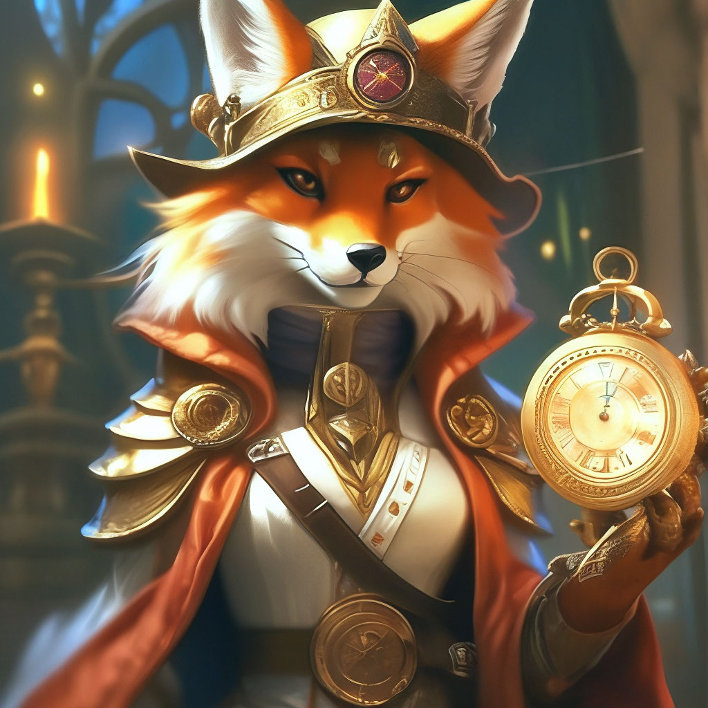 "Anthropomorphic fox female, magician time lord, fantasy,steampunk ...