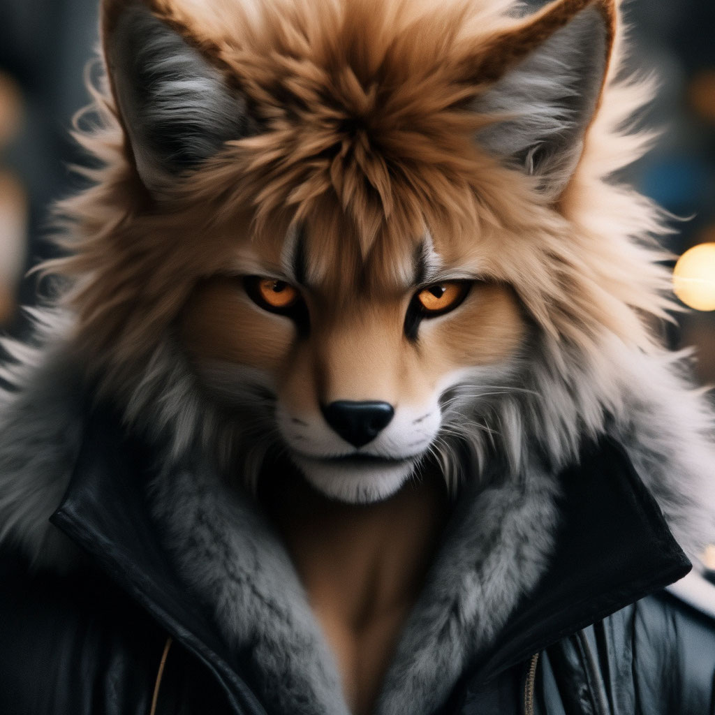 "Fluffy furry man is cute, brutal, beautiful,gloomy atmosphere,cute ...