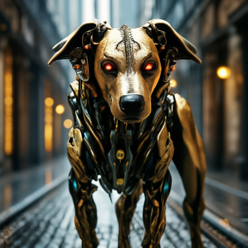 "Mutated Dog" — image created in Shedevrum