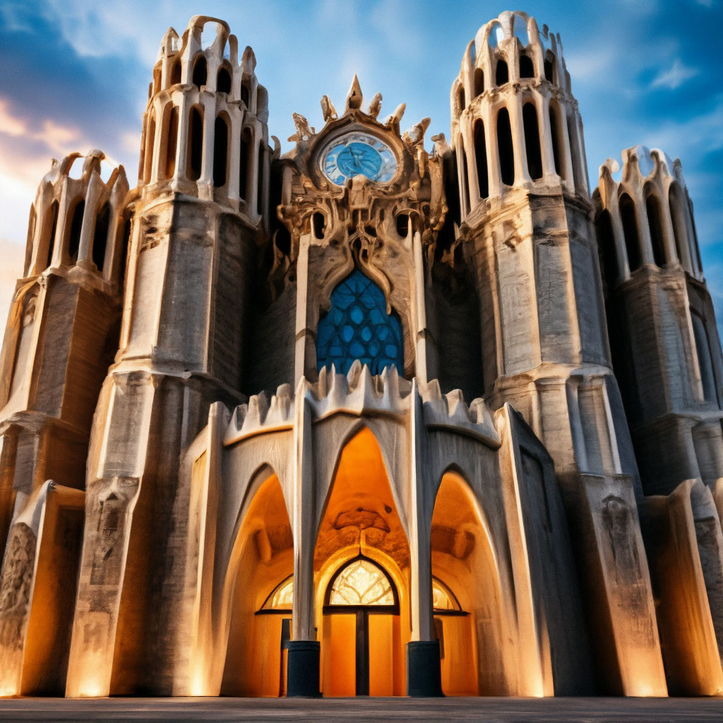 "Majestic building of the ruler of the empire, AntonioGaudi elemental ...