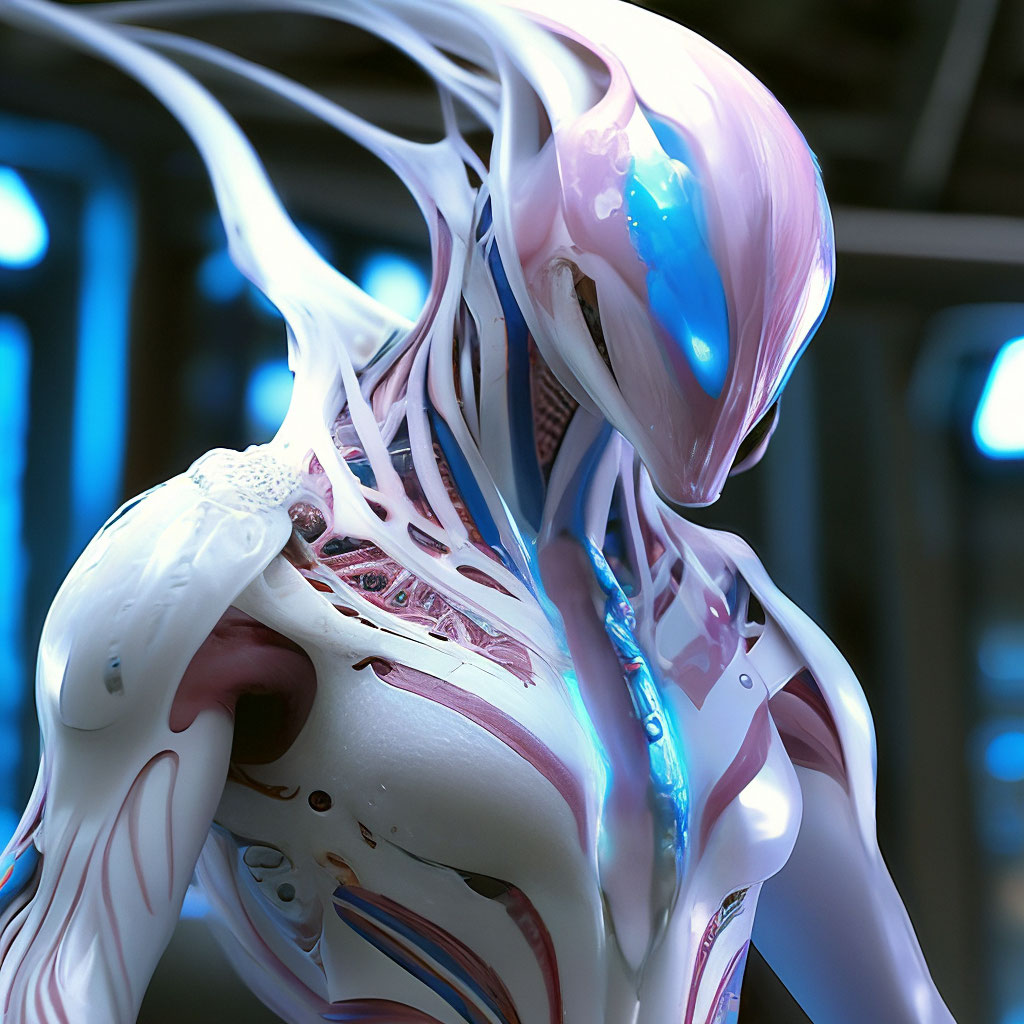 "Octane, high octane, mysticism, alien creature, white blue stripes ...