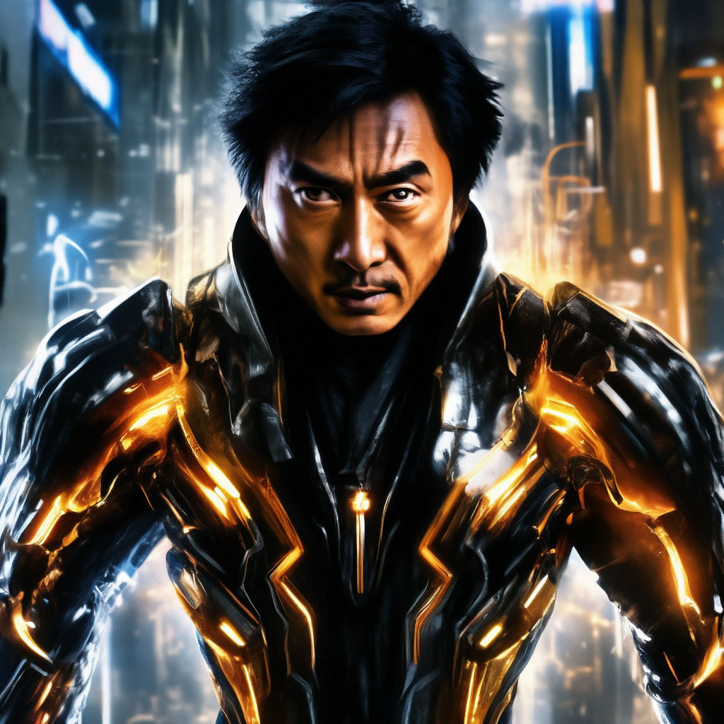 "Jackie chan shailushai" — image created in Shedevrum