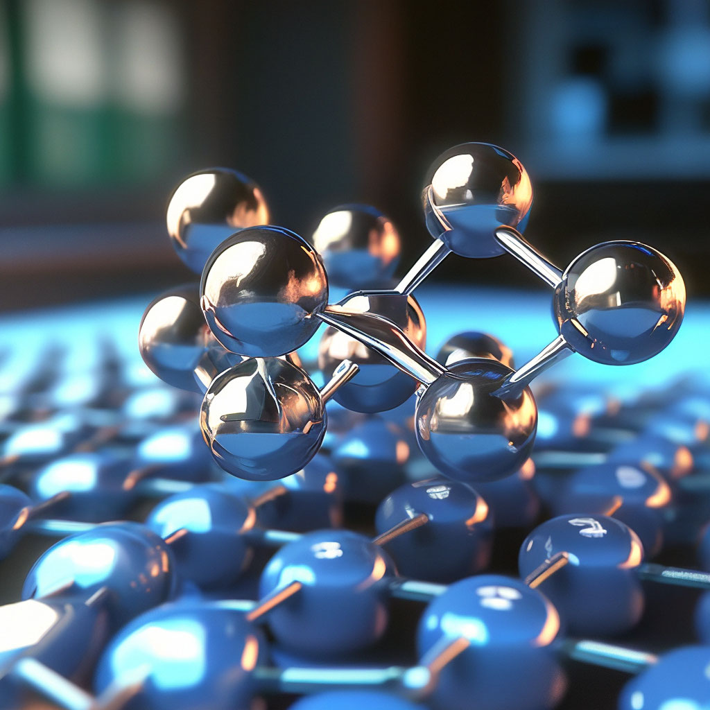 "Create a 3d rendering of a thermodynamic potential for molecules, high ...