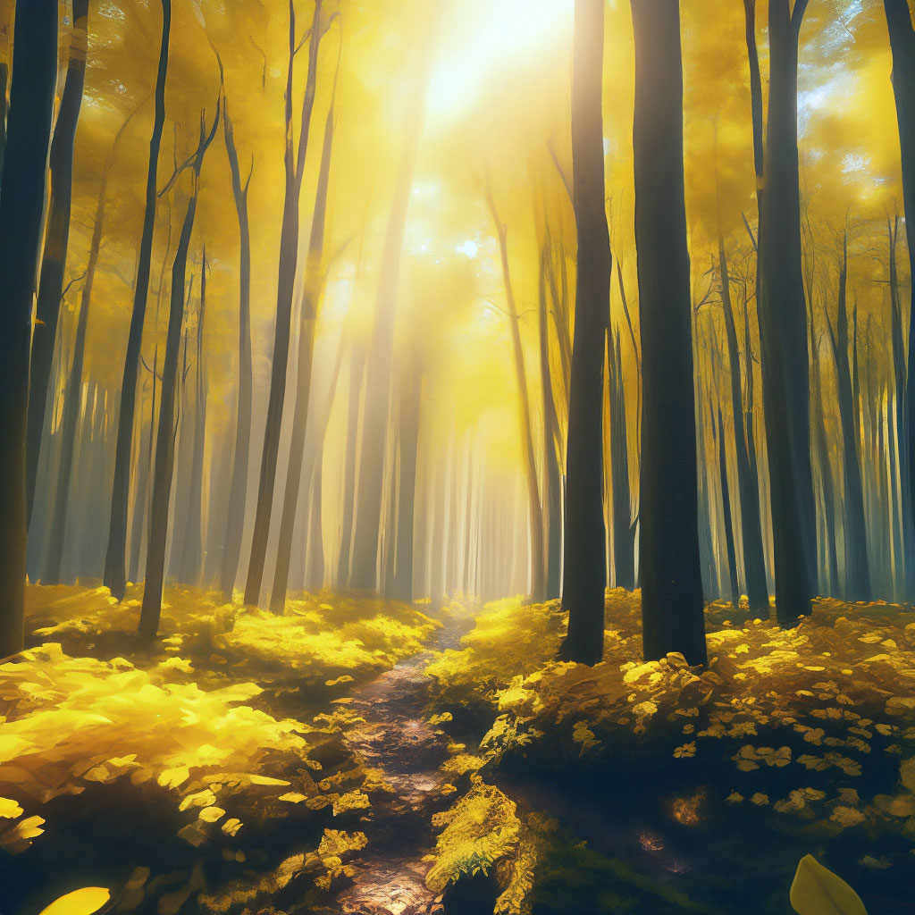 "The yellow forest is aesthetically pleasing, beautiful, realistic ...