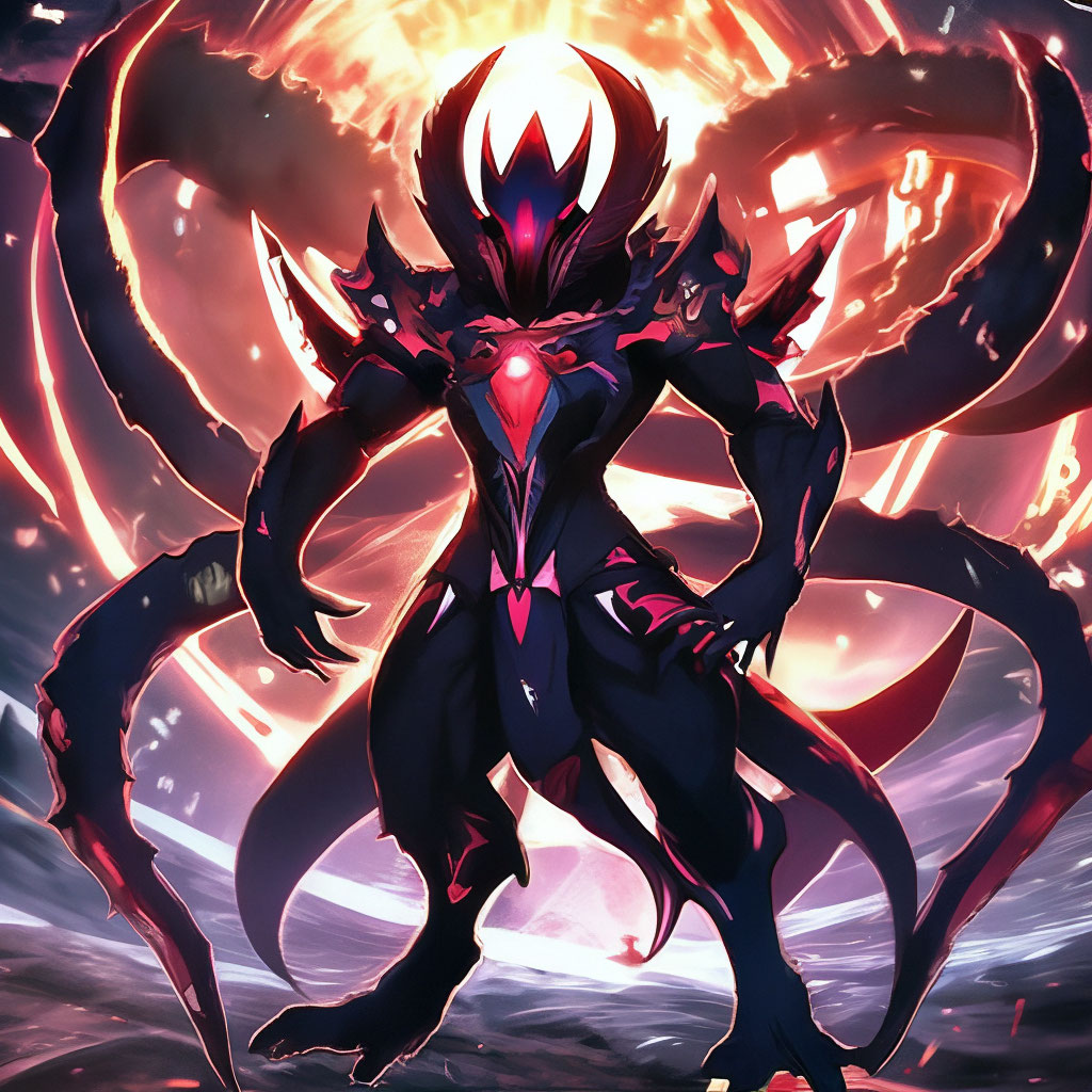 ""UnknownHorizon.com©" Zeron De Voidor in his true form. It looks like a shapeless clot of dark ...