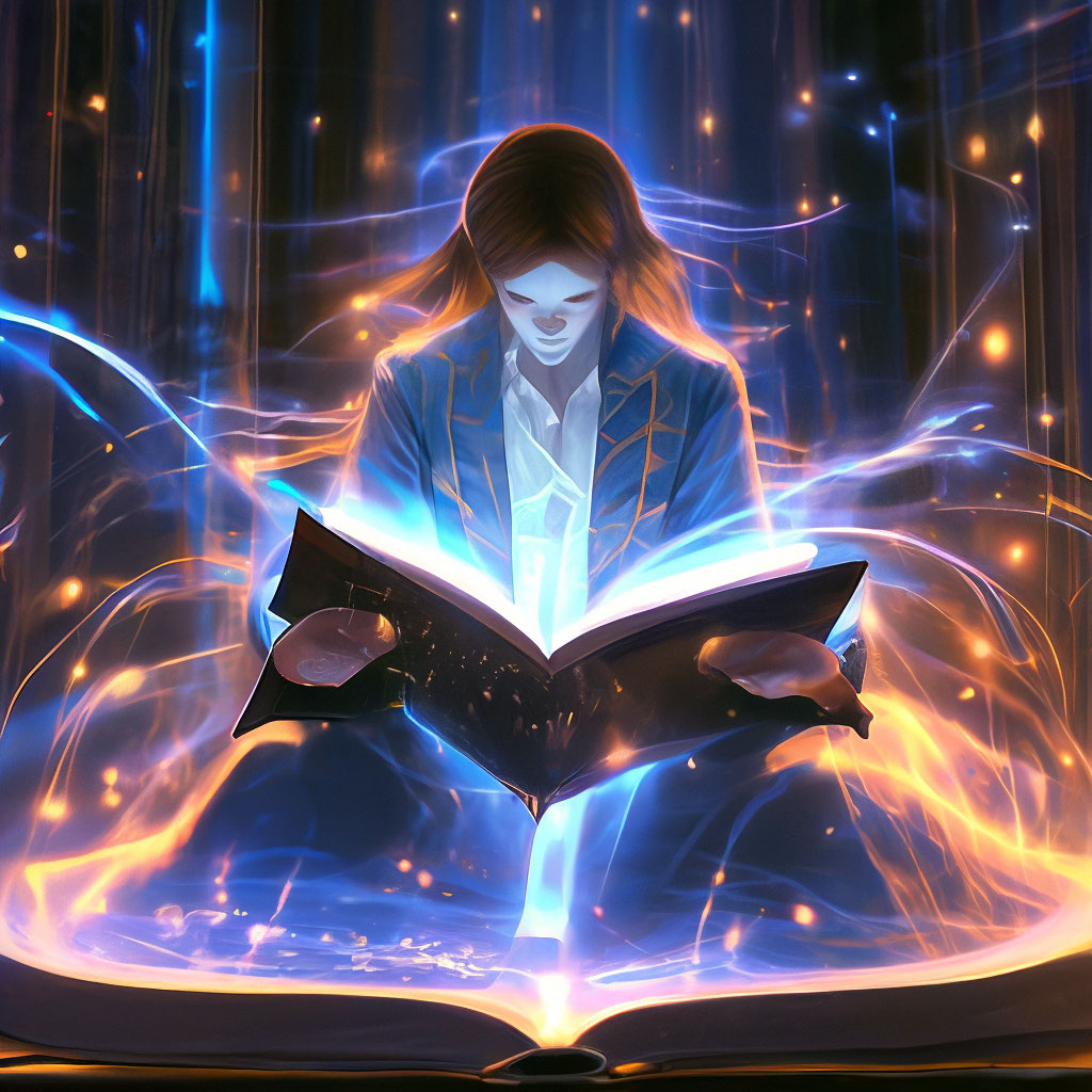 "A large, anthropomorphic + beautiful+ book + in a leather binding ...