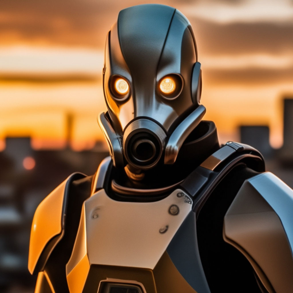 "Metrocop from Half-life 2" — image created in Shedevrum