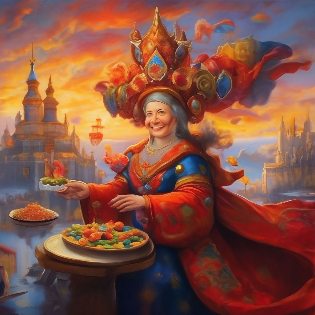 "Interdevochka 80 years" — image created in Shedevrum