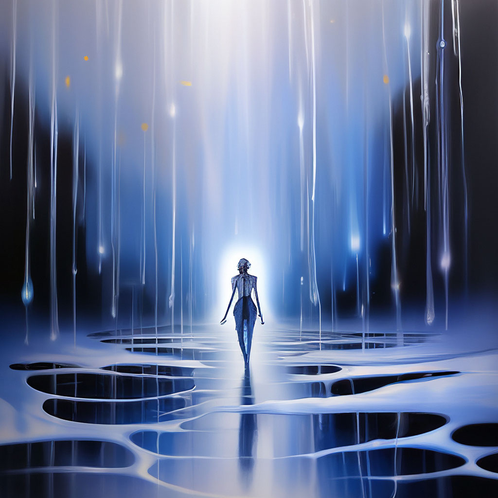 "🧊 minimalism. ultrasex girl. astral landscape, emptiness, lines+waves ...