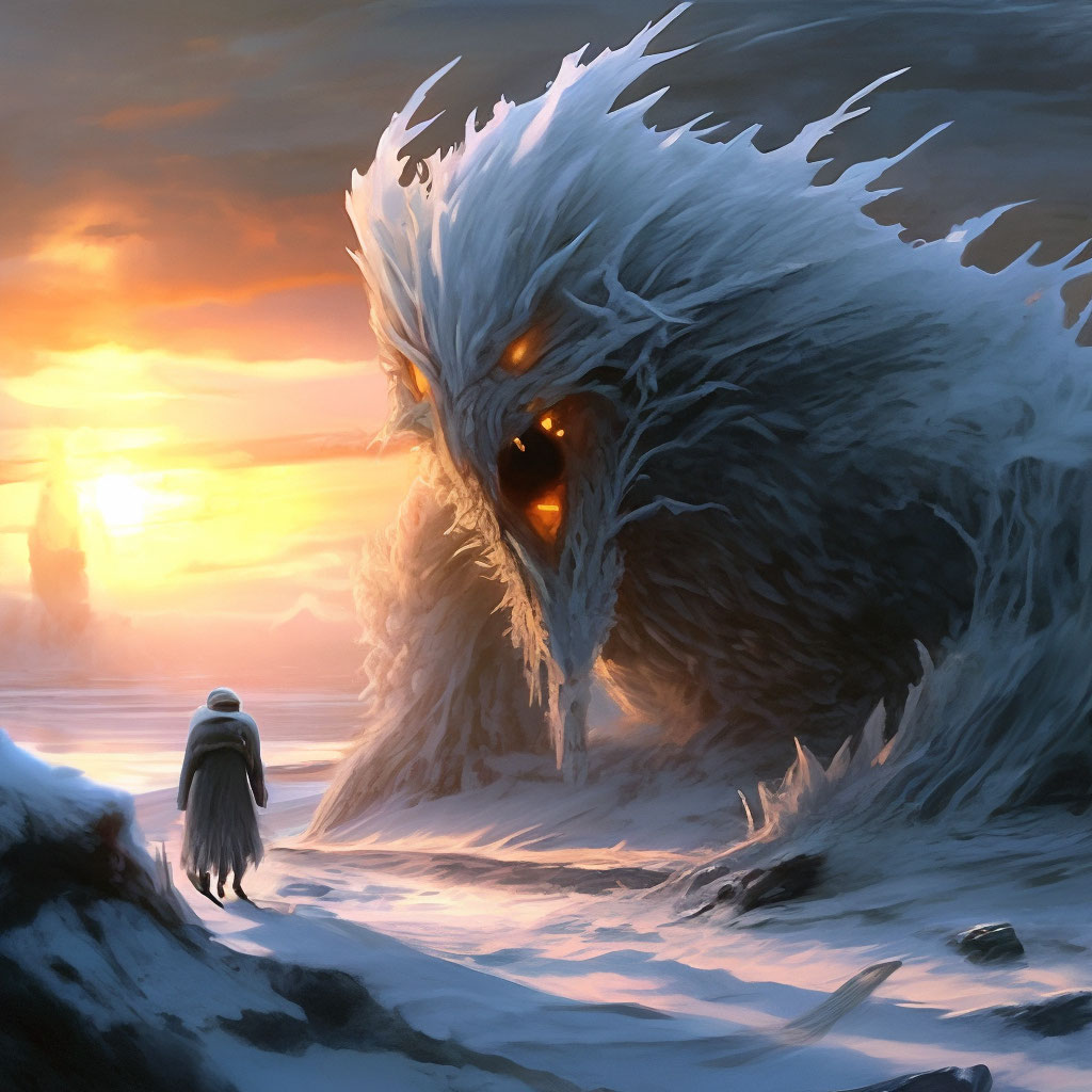 "Frost and sun, horror, surrealism, high detail, d.art, creep" — image ...