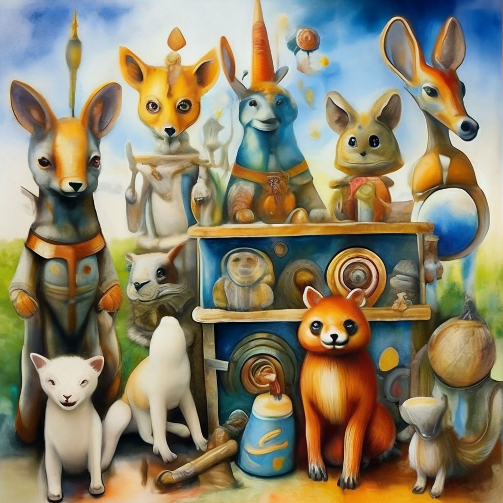 "Animals are looking for summer surrealism,absurdity,hyperbole ...