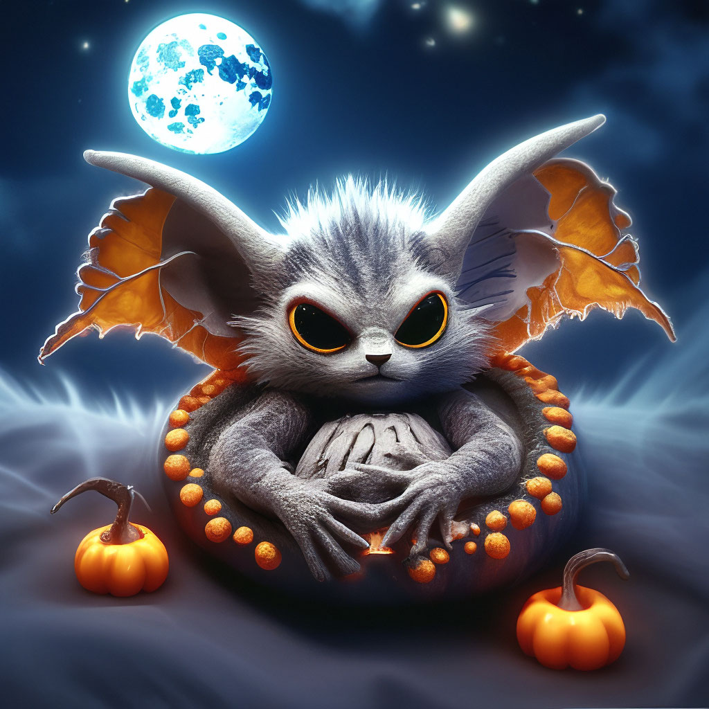 "Realistic+fractal of a mega-cute megapuh little creep pumpkin gremlin ...
