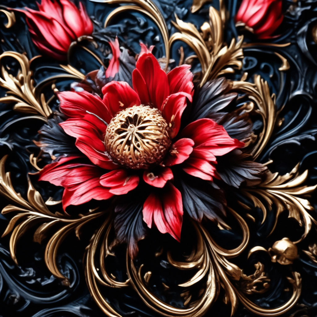 "Fantastically beautiful, filigree gothic flowers, fabulous format ...