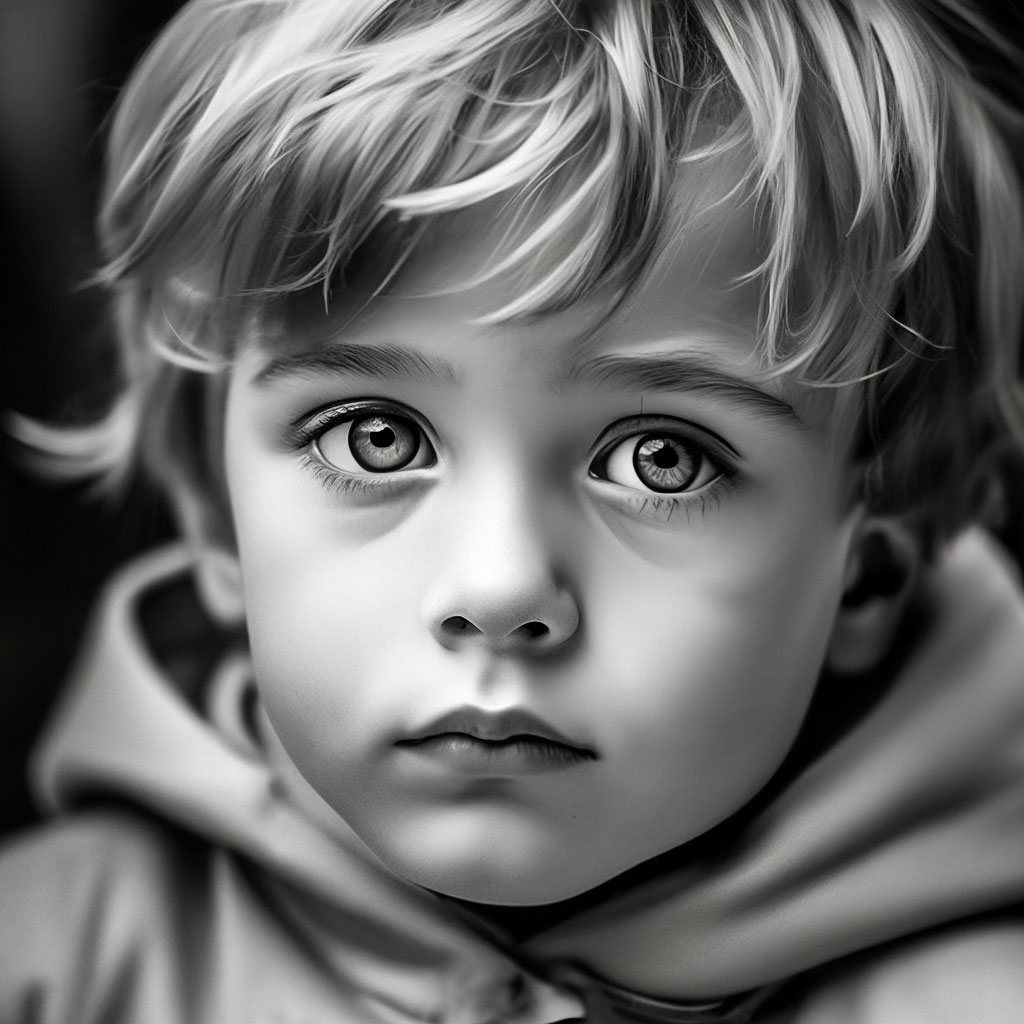"Black and white minimalism, pastel in the style of grisaille, portrait ...