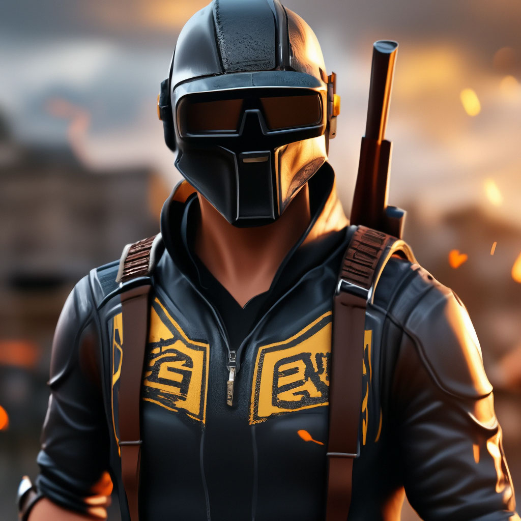 "Pubg Mobile game, the main character of the game, a lot of small ...