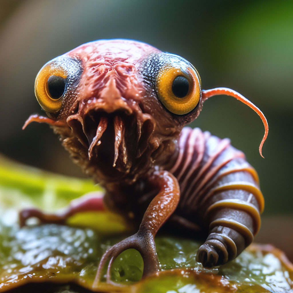 "Panda Homunculus loxsogontus, creep , anthropomorphic, ugly , vile ...