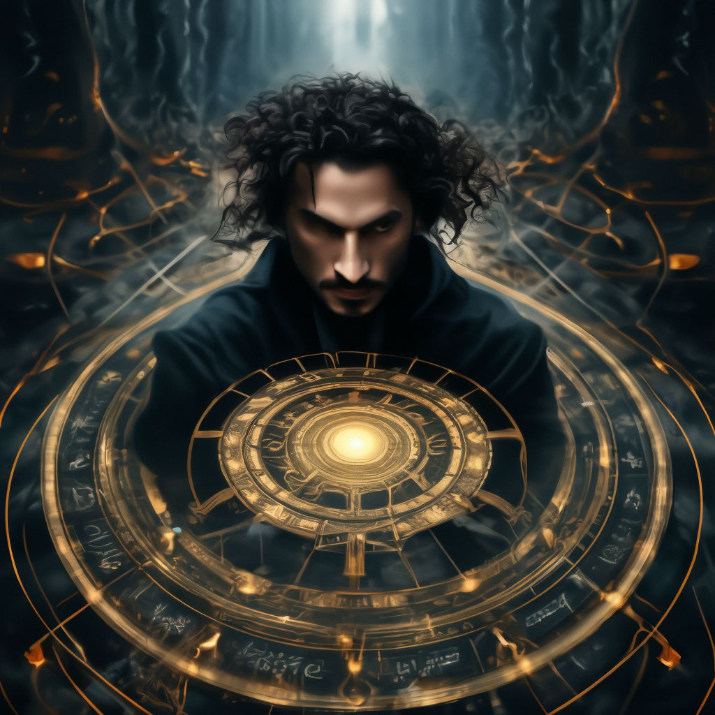 "SATOR AREPO TENET OPERA ROTAS" — image created in Shedevrum