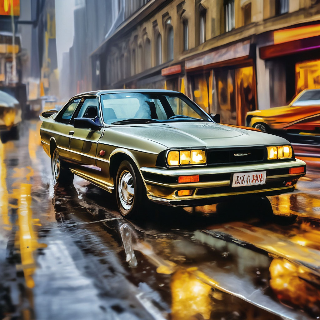 "1990 car,hyperdetalization,hyperrealism,masterpiece, professional ...