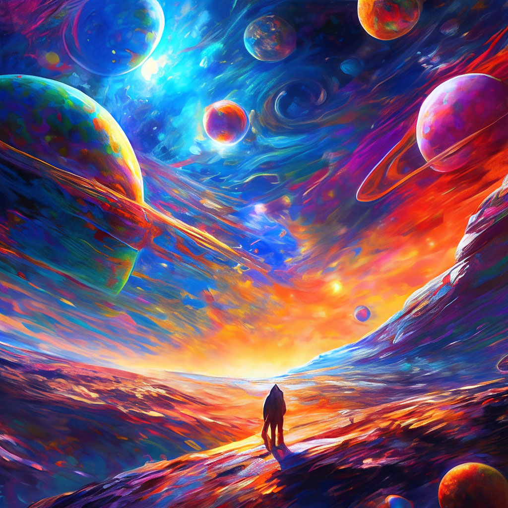 "Space, beautiful, high quality, detailed drawing, rich colors" — image ...