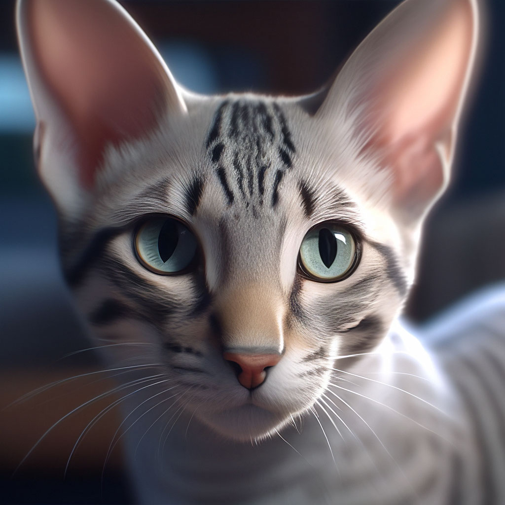 "Portrait of a Chinese breed cat hyperrealism high quality ...
