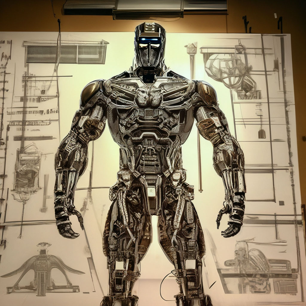 "The Terminator. A diagram for the artist. Academic drawing.Man.Correct ...