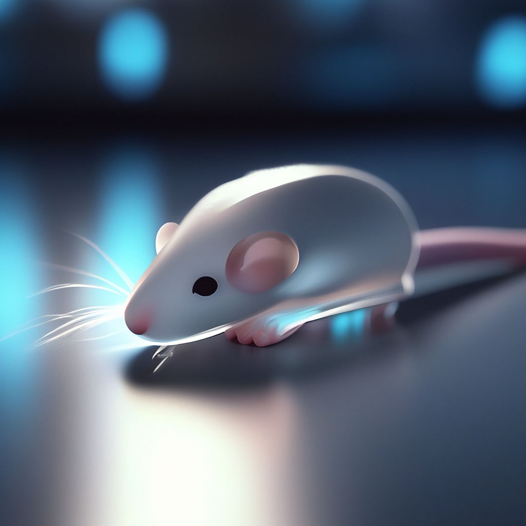 "Transparent mouse, 30mm lens, ISO 100, 4k, realistic, professional ...