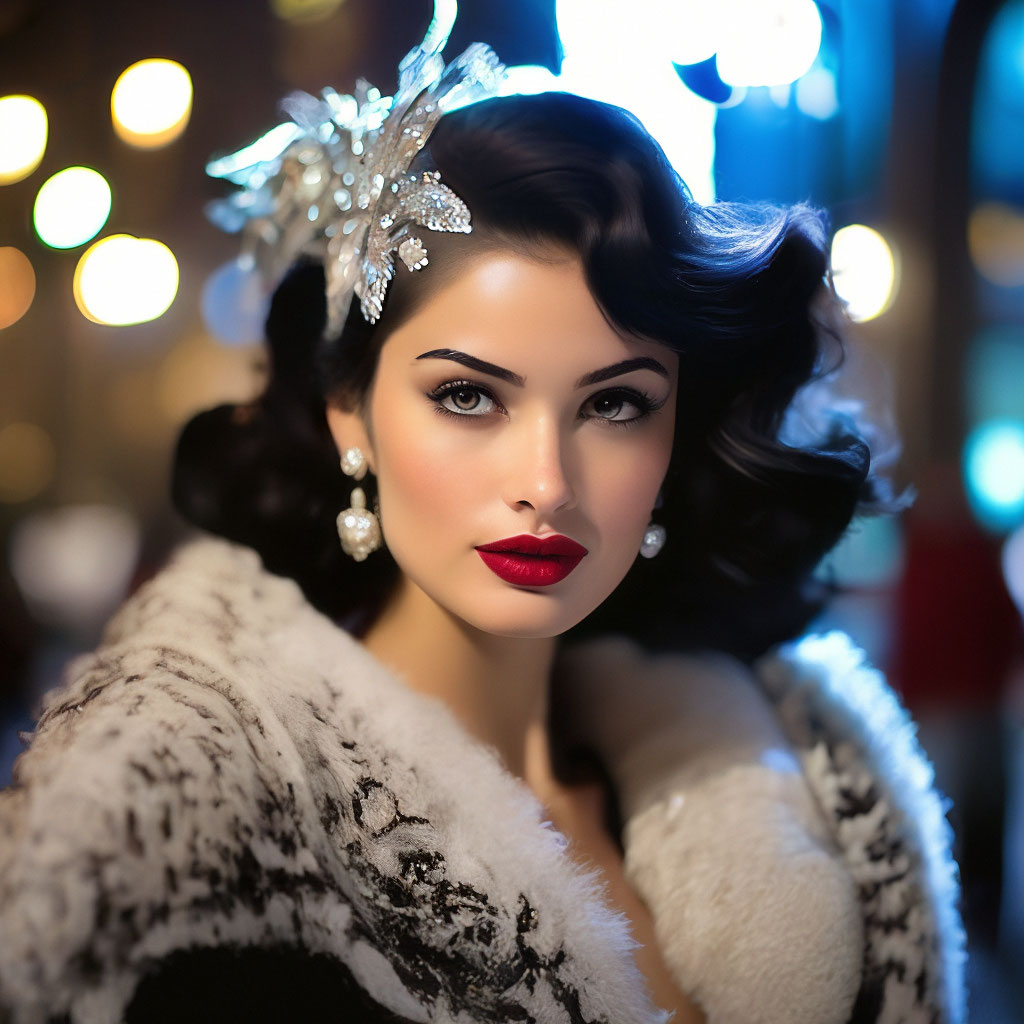 "Madrid at night passionate beautiful Carmen with a good figure glitter ...