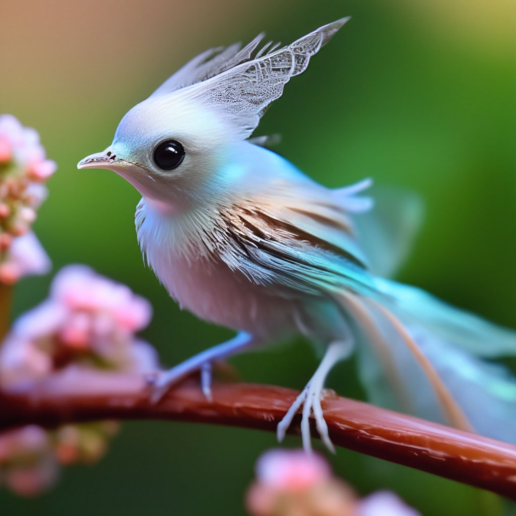 "The world of birds: macro, small, unreal, very cute, pixie bird ...
