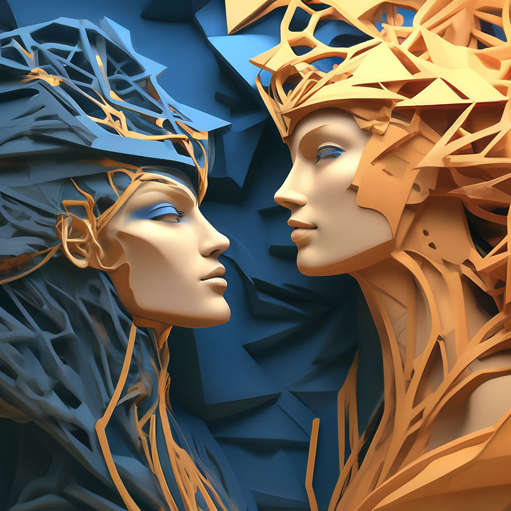 "Complexity of relationships" — image created in Shedevrum