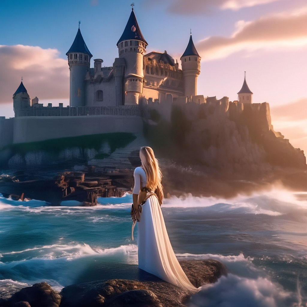 Hermosa Princesa Medieval Ilustración De Ilustración De La Hermosa