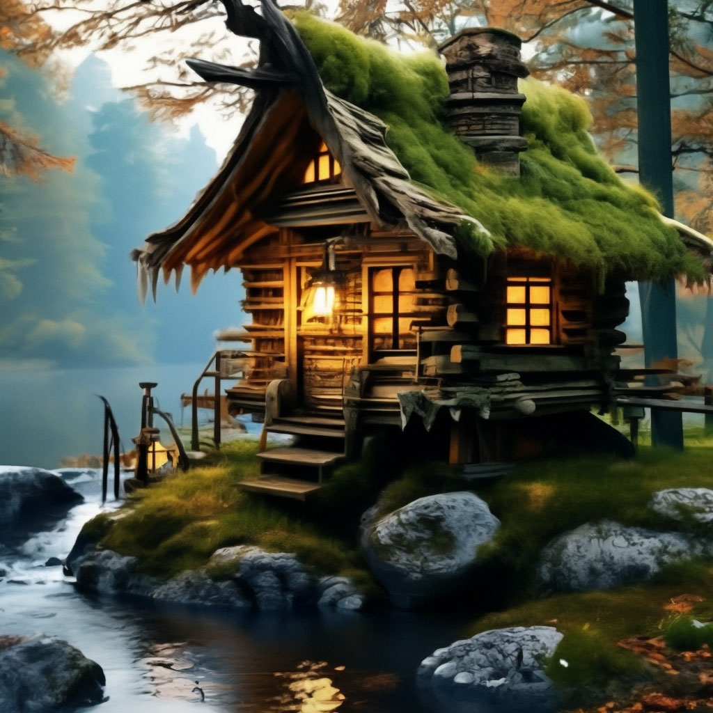 «Good morning! hut on chicken legs from a fairy tale, zoomorphic hut ...