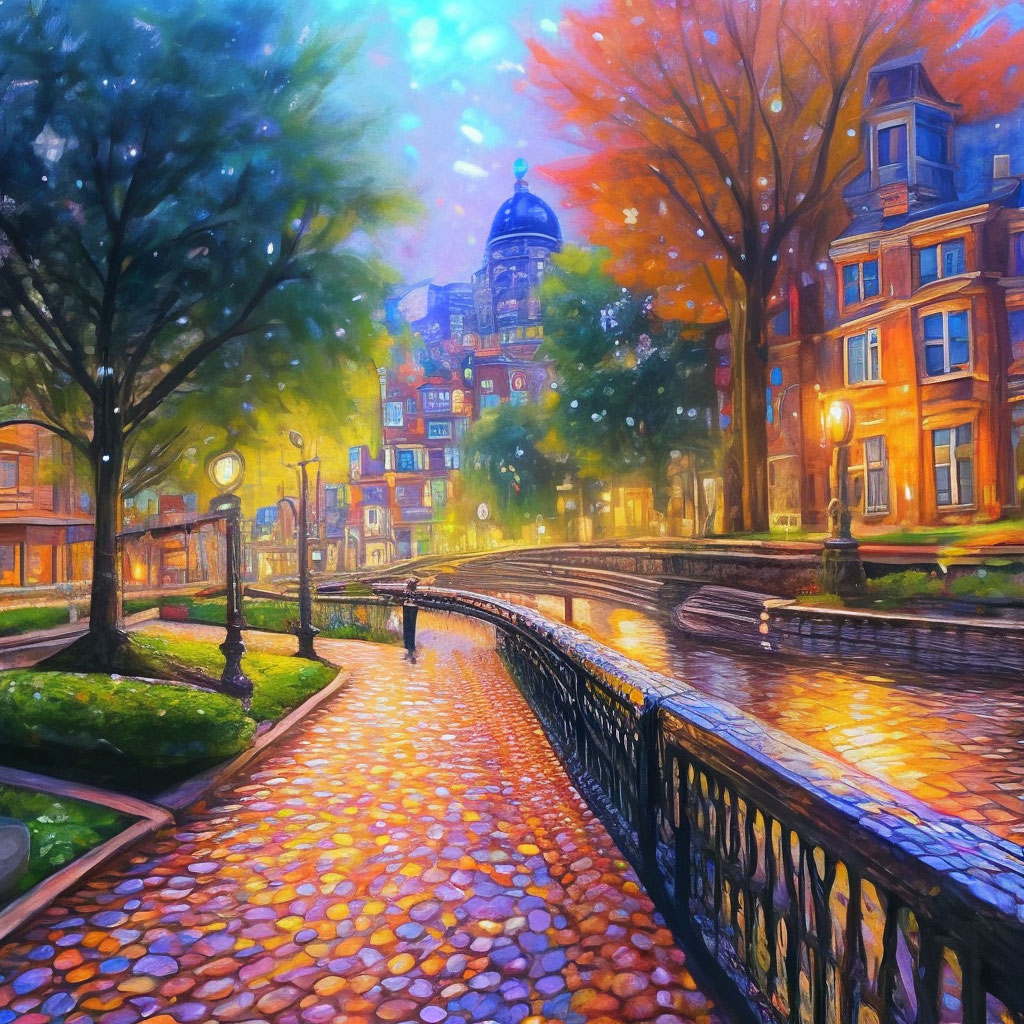 Colour pencil drawing landscape store