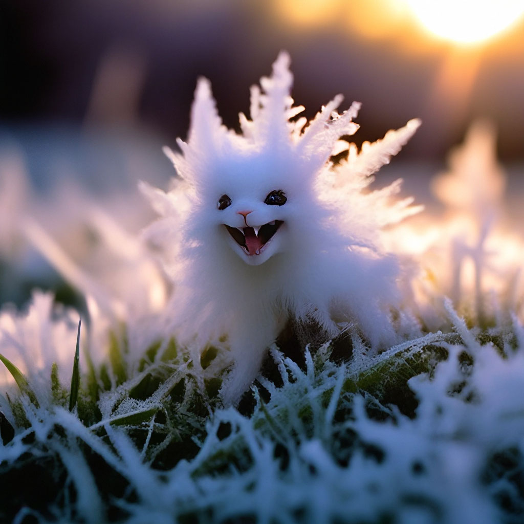 " ️the world of frost ️ a tiny, unreal…" — image created in Shedevrum