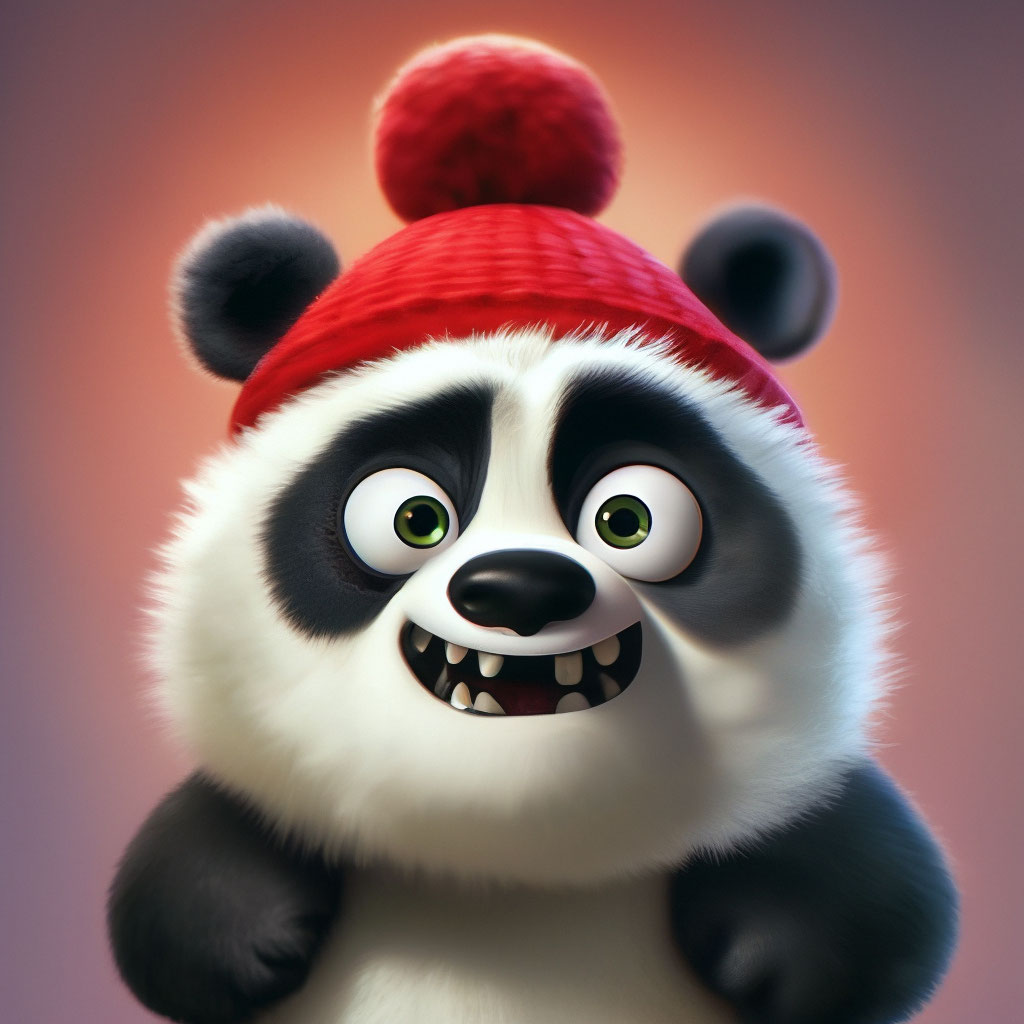 Panda Rojo Enojado