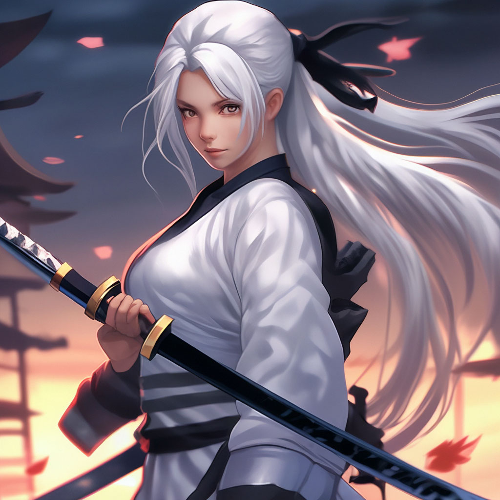 Anime Ninja Girl Hair In Bun Set Anime Expressions Cute Girl Buns