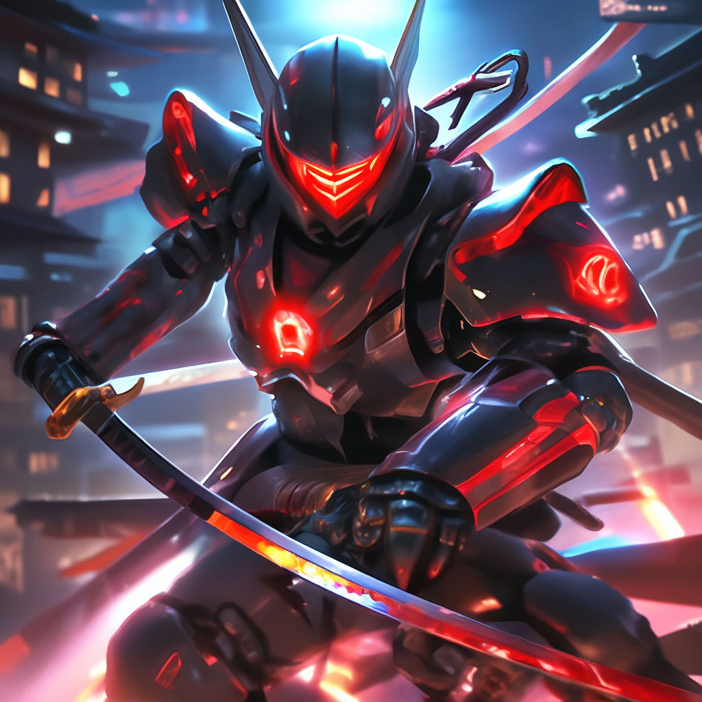 Genji Ninja Oscuro Oni Genji Fanart From Overwatch