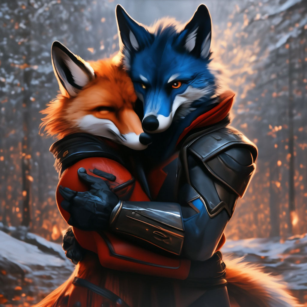 Lobo Azul Peludo
