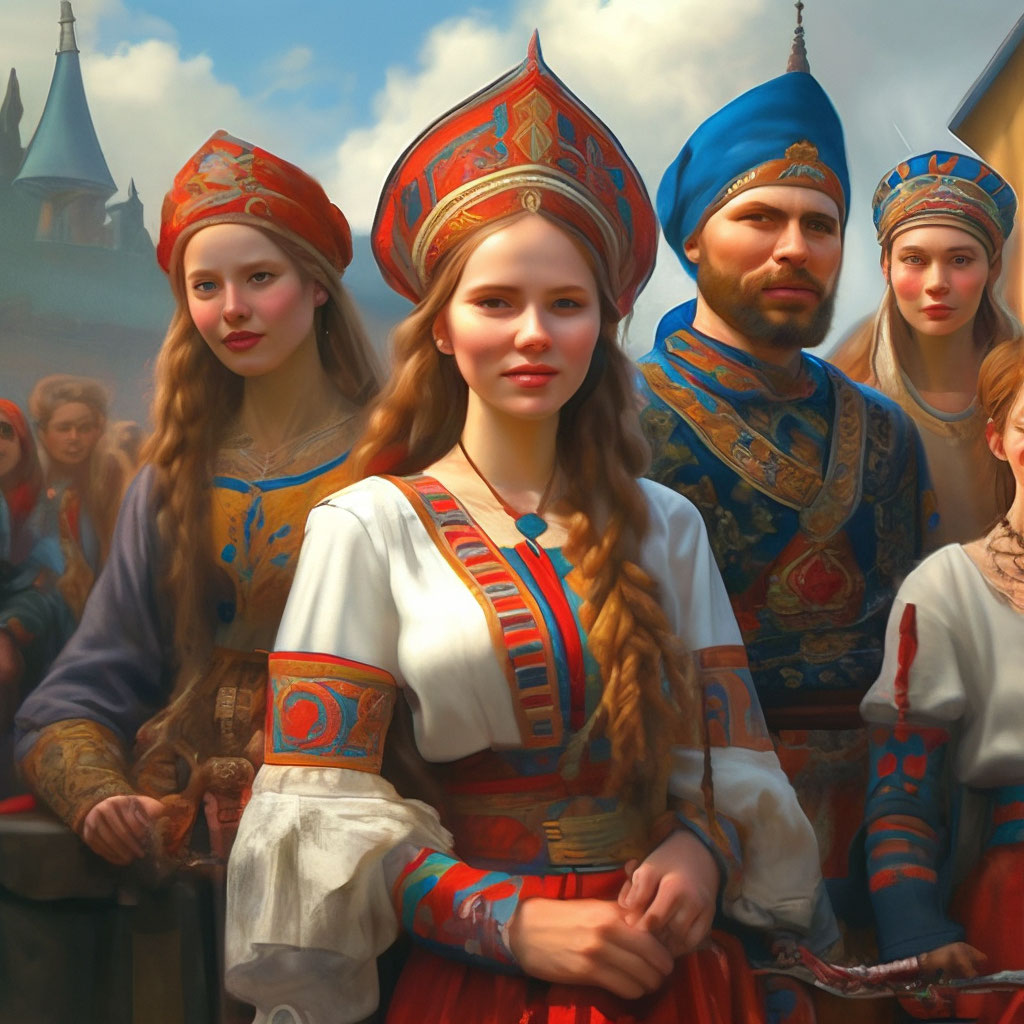 "The Slavs are bright" — image created in Shedevrum